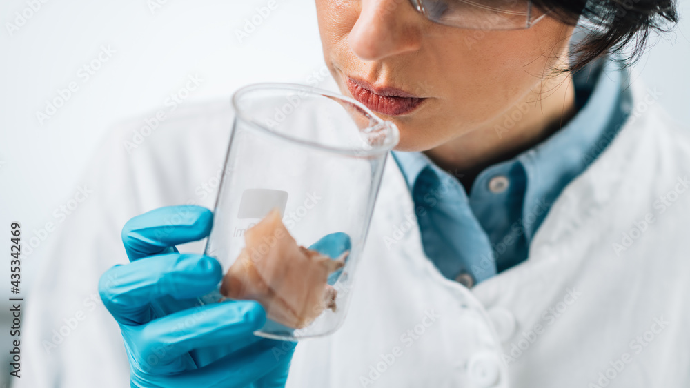 Sensory Analysis of Sea Fish Sample in a Test Tube. Food Safety ...