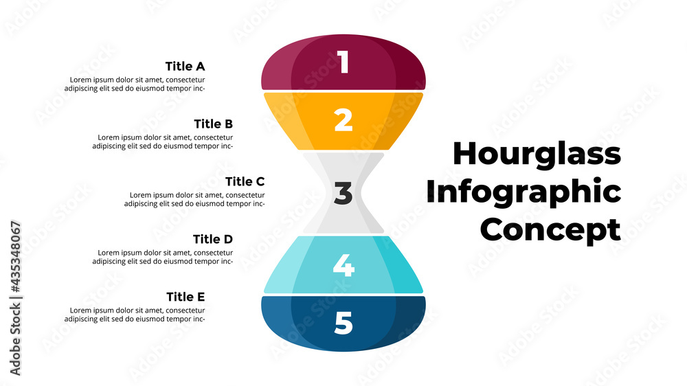 Vector hourglass hourglassInfographic. Presentation slide template ...