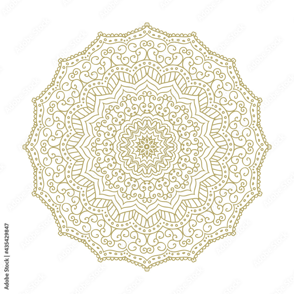 Mandala. Circular figure representing the universe in Hindu and ...