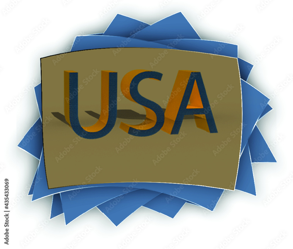 This amazing USA title work is design in photoshop cc Stock Vector ...