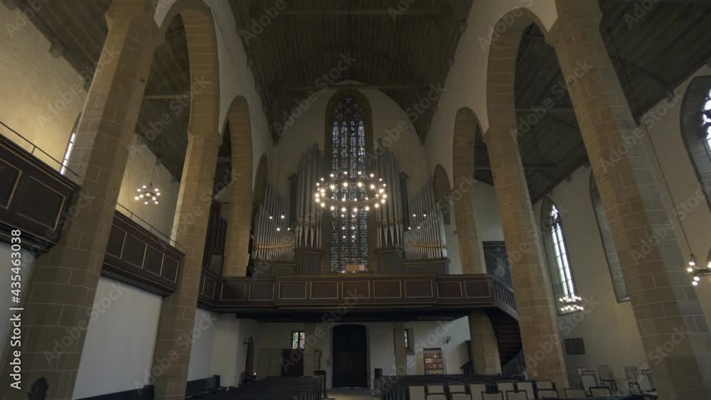 Moving Forward With A Tilt-Up To The Choir Loft And Balcony Of An Old ...