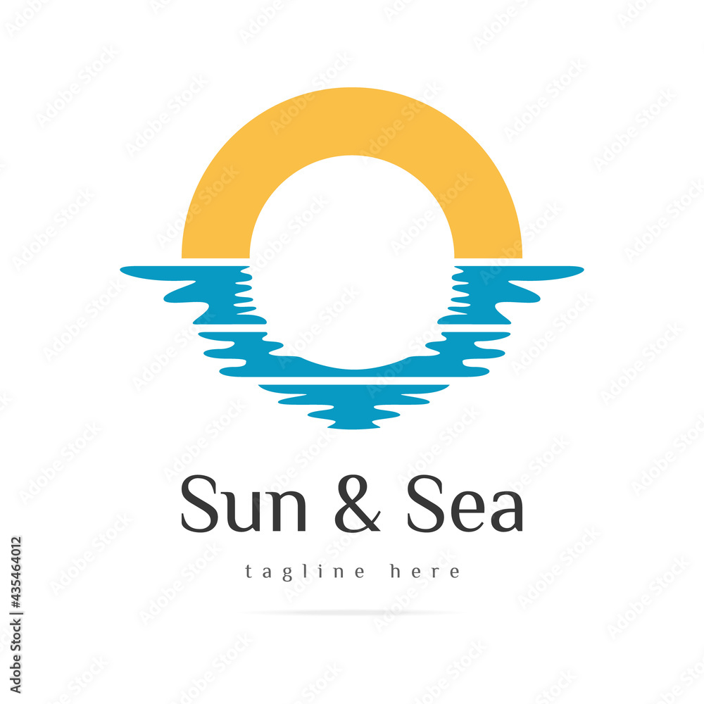 Beach Abstract Logos