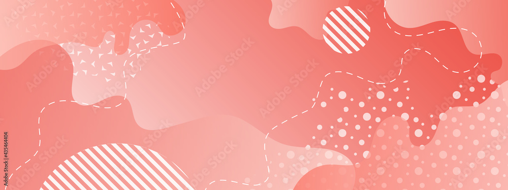 Abstract modern pink background poster with patterns. Vector ...