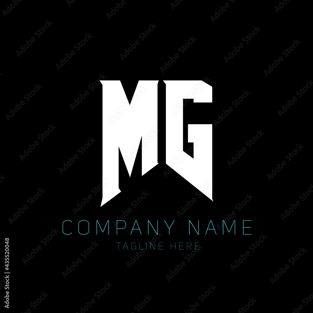 MG logo. MG Letter Logo Design. Initial letters MG gaming's logo icon ...