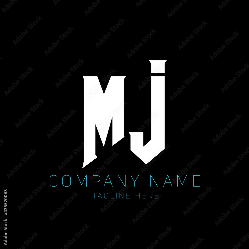 MJ logo. MJ Letter Logo Design. Initial letters MJ gaming's logo icon ...