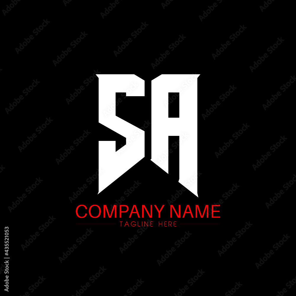 SA Letter Logo Design. Initial letters SA gaming's logo icon for ...