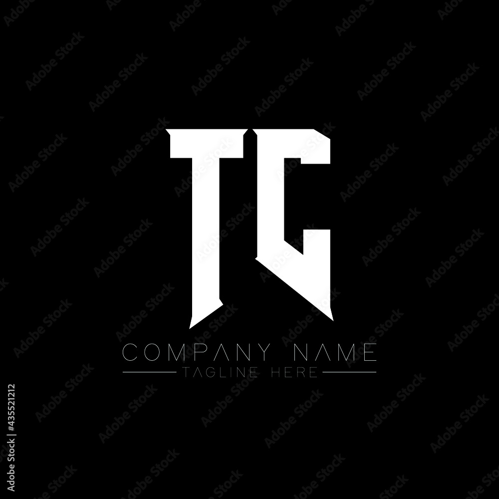 TC Letter Logo Design. Initial letters TC gaming's logo icon for ...