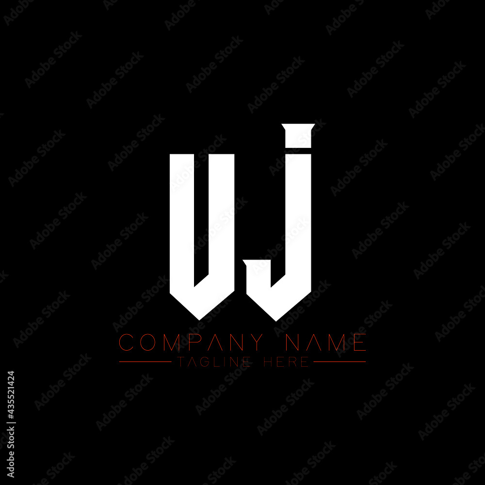 UJ Letter Logo Design. Initial letters UJ gaming's logo icon for ...