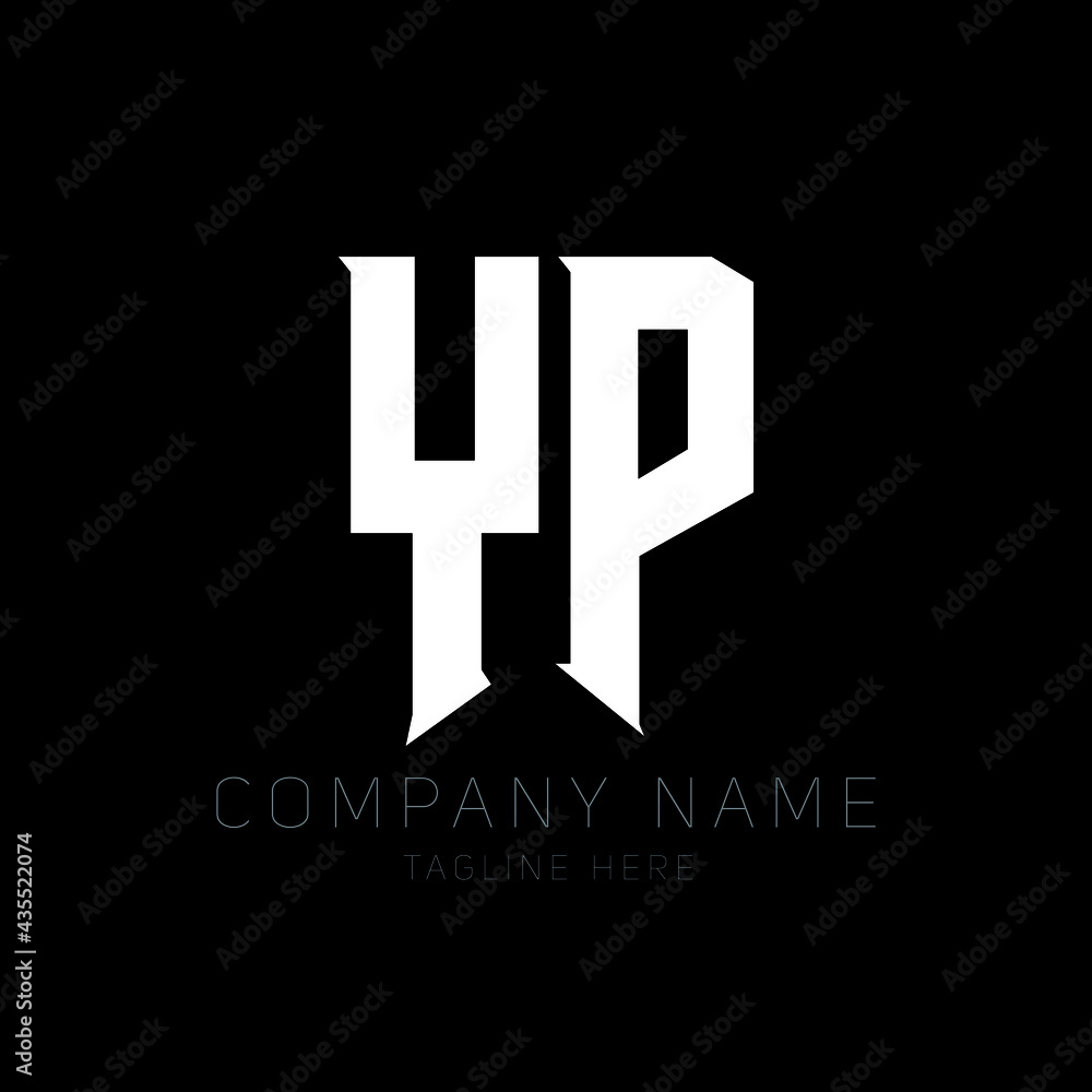 YP Letter Logo Design. Initial letters YP gaming's logo icon for ...