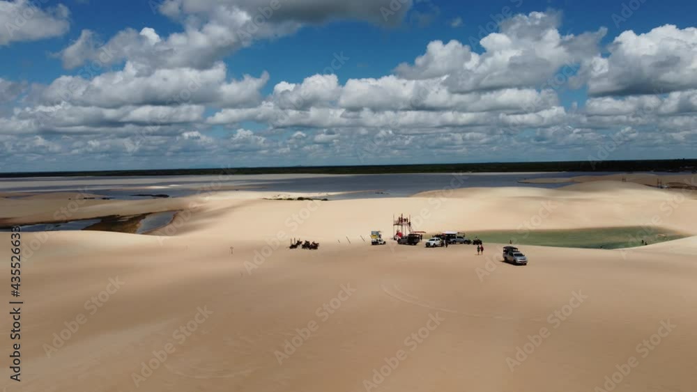 Vidéo Stock Route of Emotions, Jericoacoara, Ceara, Brazil. Desert ...
