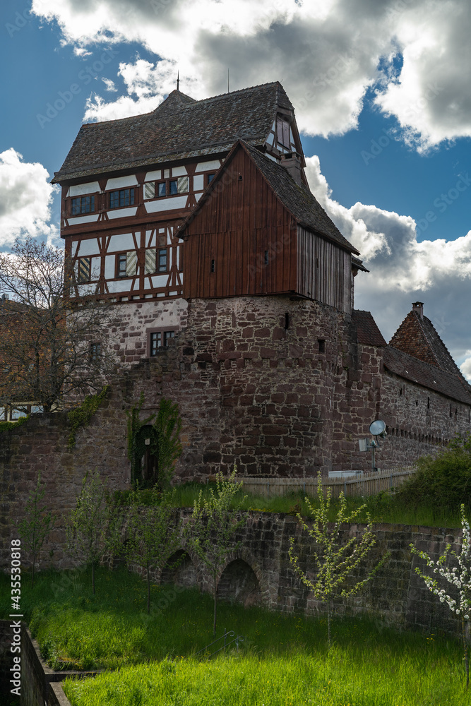 historic half timber castle in the black forest Stock Photo | Adobe Stock