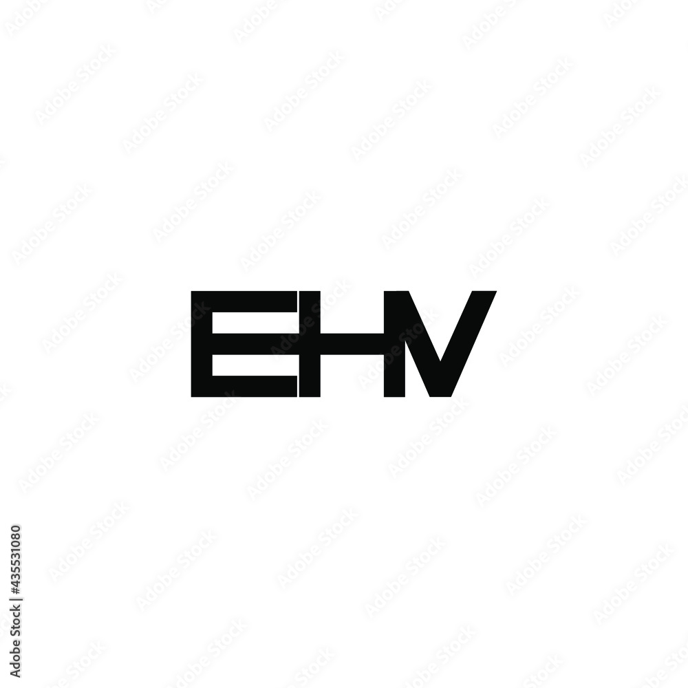 ehv letter original monogram logo design Stock Vector | Adobe Stock