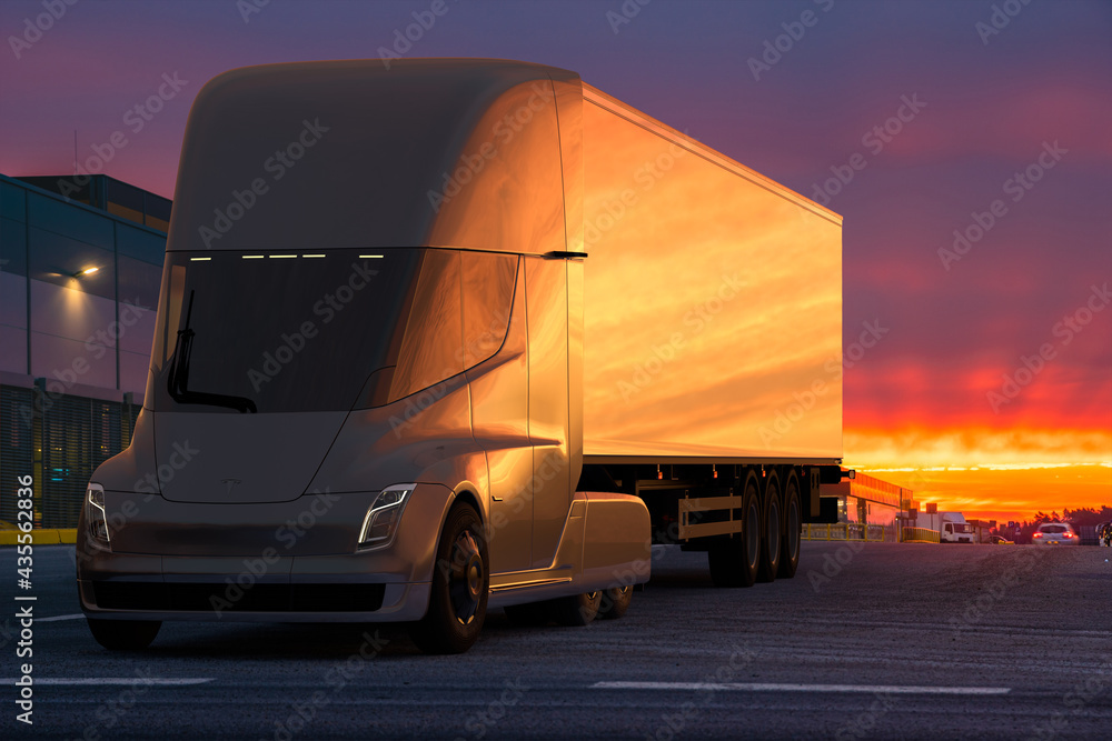 Tesla Semi Truck Is An All electric Battery powered Class 8 Semi truck