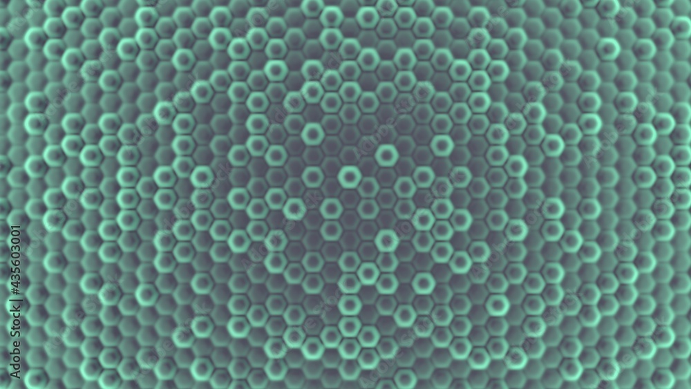 Mint gray abstract background of volumetric bulges in the form of ...