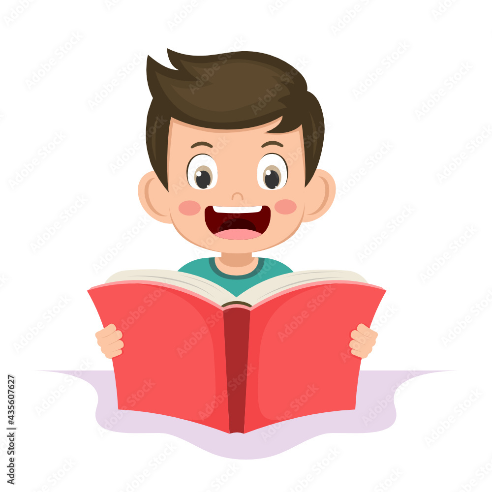 Cute Little Boy Reading Book For Learning Clever Kid Children Happy cute-little-boy-reading-book-for-learning-clever-kid-children-happy