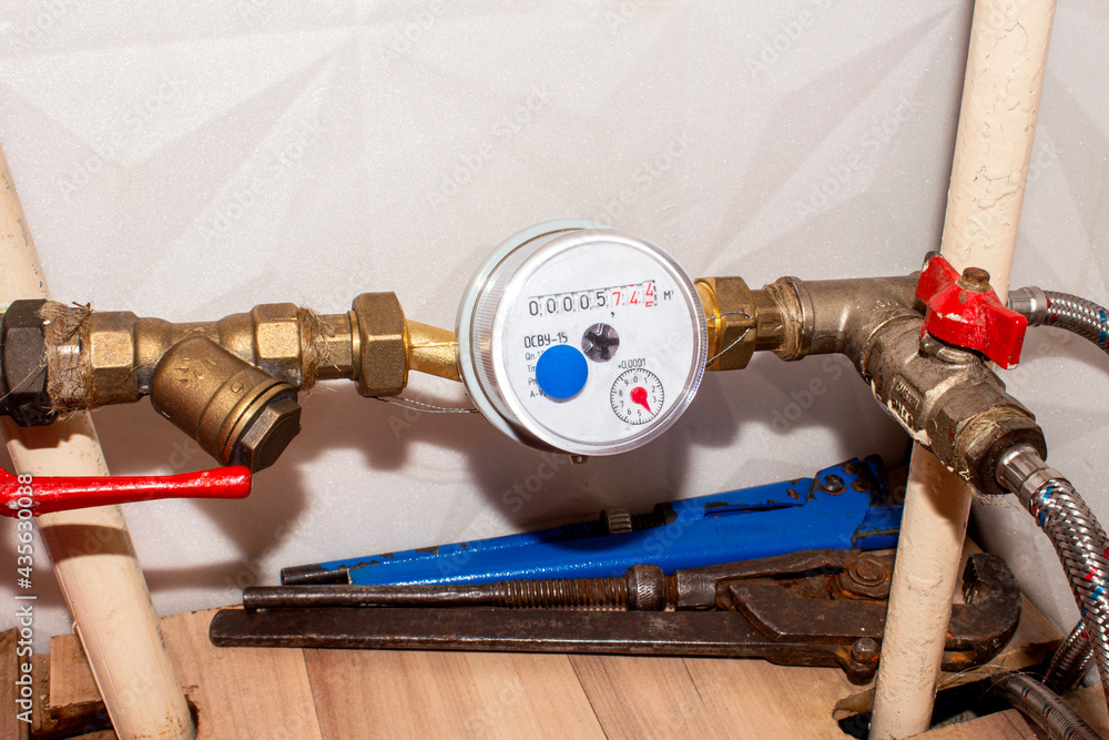 The Water Meter Is Universal A Meter For Measuring The Volume Of Water The Water Meter Is Universal A Meter For Measuring The Volume Of Water