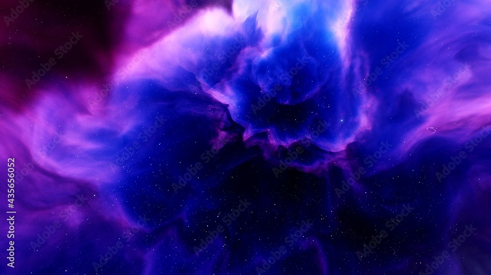 red-violet nebula in outer space, horsehead nebula, unusual colorful ...