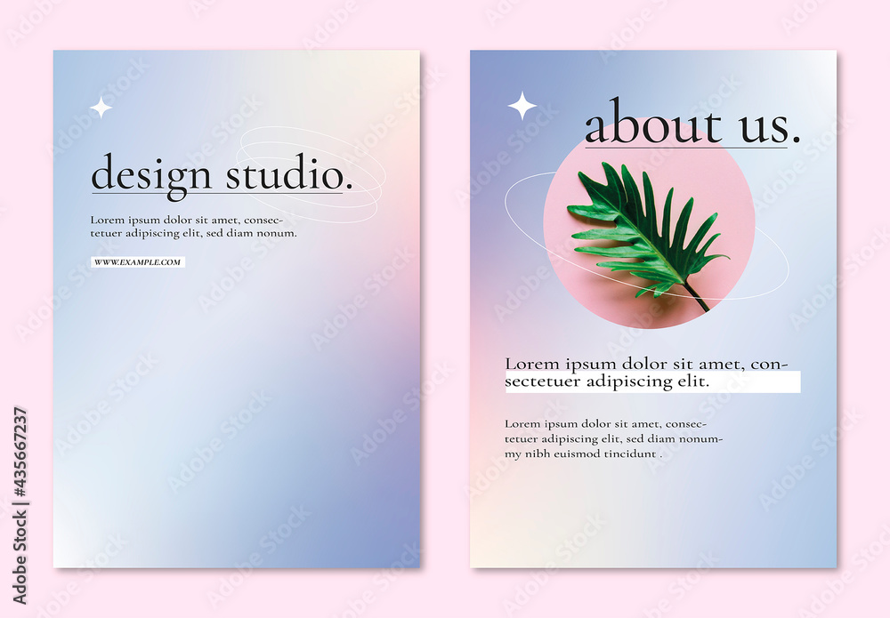 Business Advertisement Editable Poster on Purple Gradient Stock ...