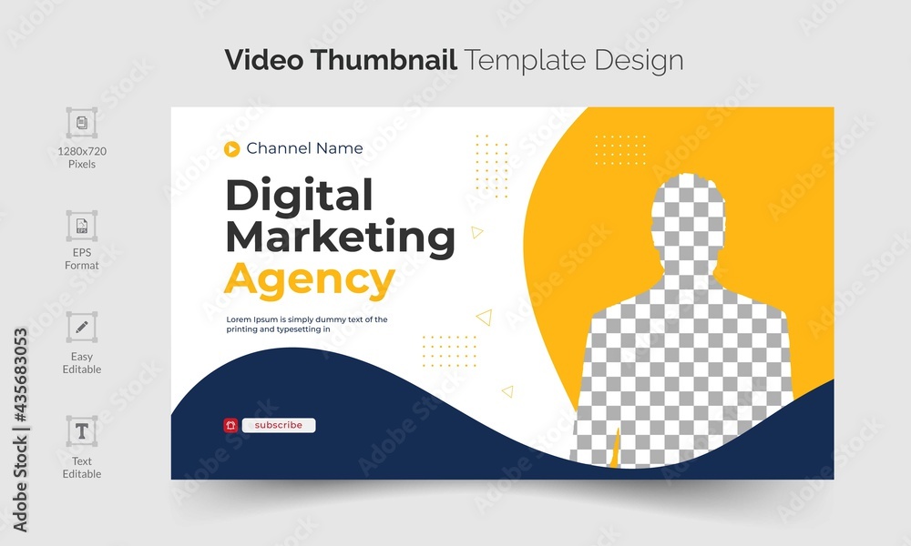 Professional Digital Marketing Youtube thumbnail Design for your ...