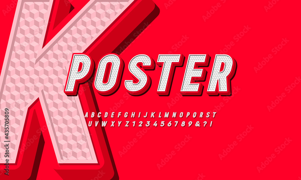 Cool bright text font effect with simple color design for advertising ...