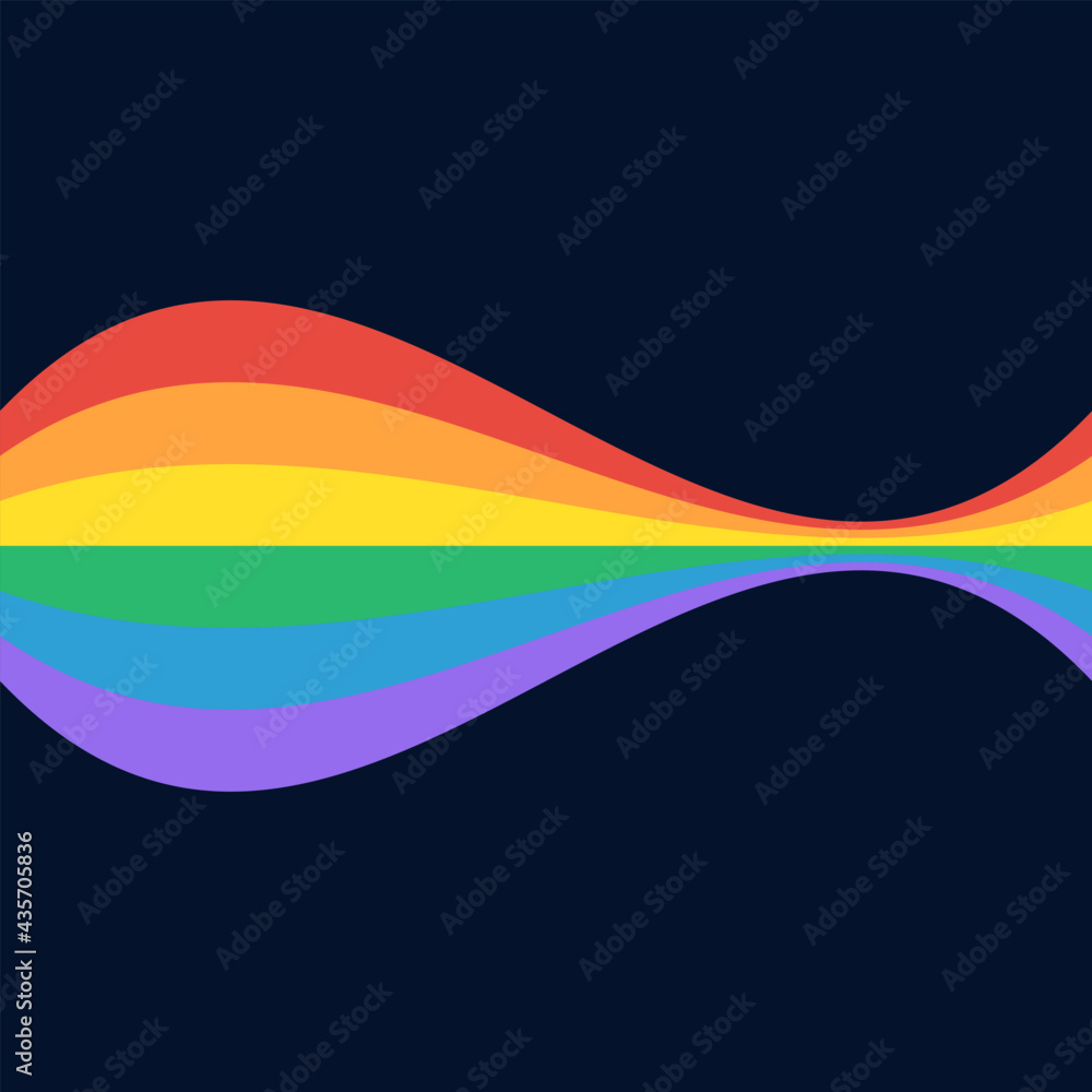 Lgbt Pride Flag Background Lgbtq Gay Pride Rainbow Flag Wave On Dark