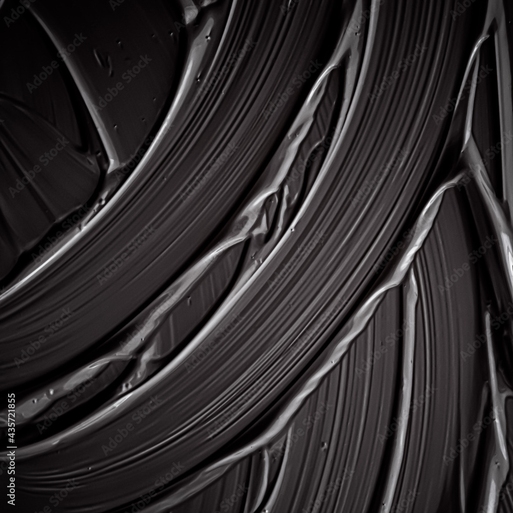 Black cream texture background, cosmetic product and makeup backdrop ...