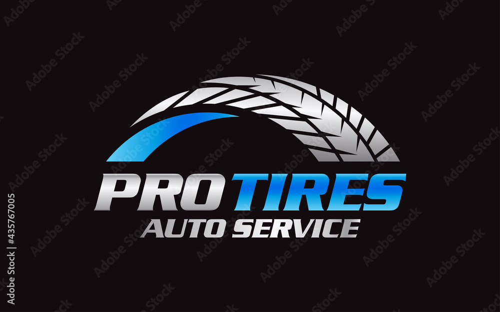 Illustration vector graphic of automotive tires shop logo design ...