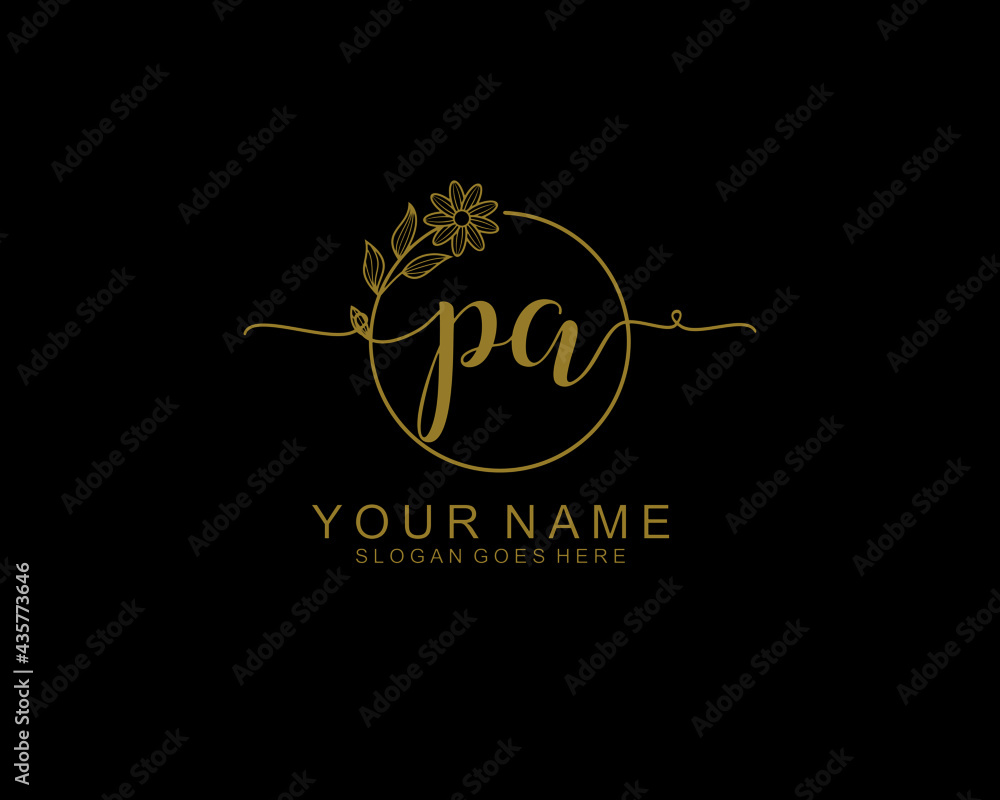 Letter PA Luxury logo design collection Stock Vector | Adobe Stock