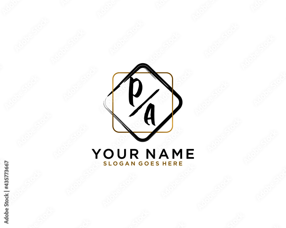 Letter PA Luxury logo design collection Stock Vector | Adobe Stock