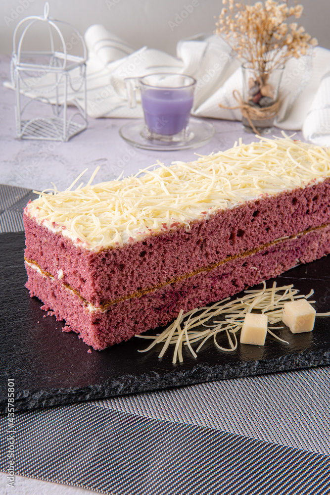 Taro Cheesecake is a sweet dessert consisting of two layers. The main ...