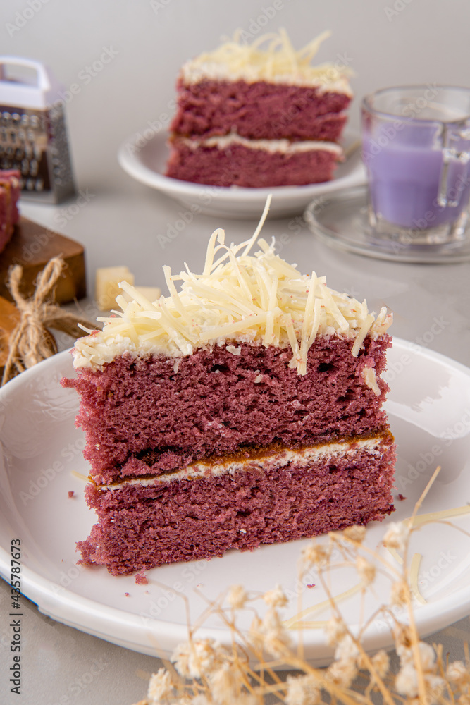 Taro Cheesecake is a sweet dessert consisting of two layers. The main ...
