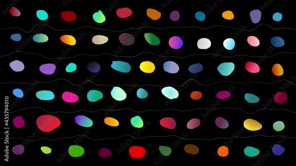 Crazy multi colour pattern wallpaper animated drops of various colours ...