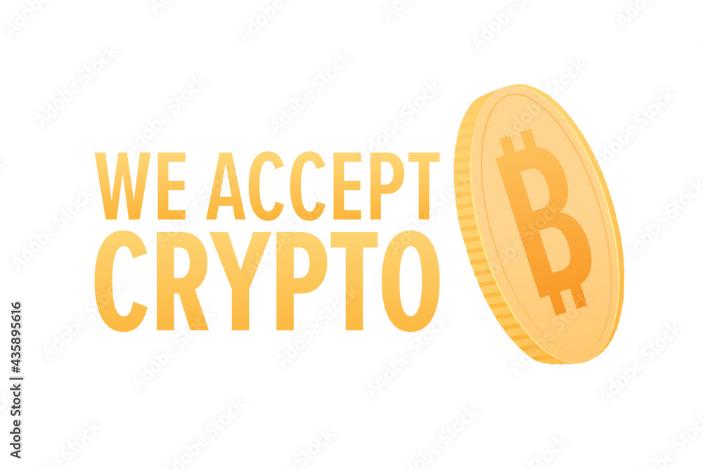 We Accept Crypto, Crypto Currency, Alternative Payment, Online Payment ...