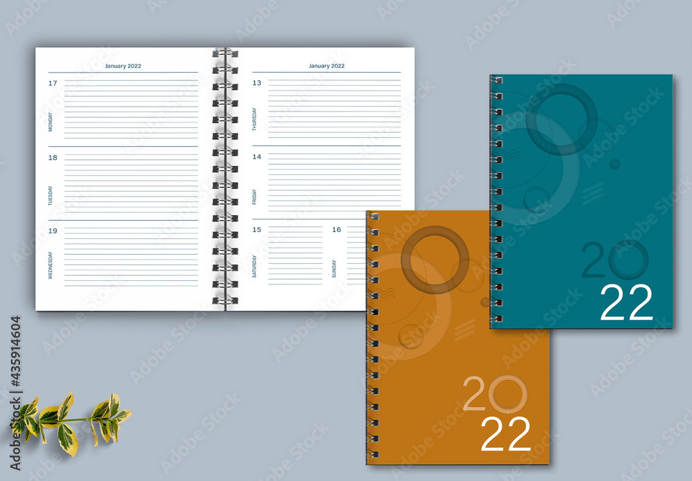 2022 Personal Planner Layout Stock Template | Adobe Stock
