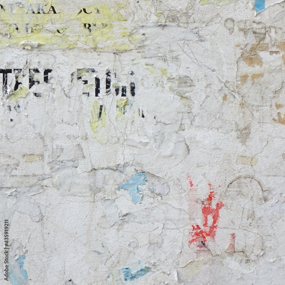 Foto de Crumpled Creased Paper and Torn Posters Frame Texture or ...