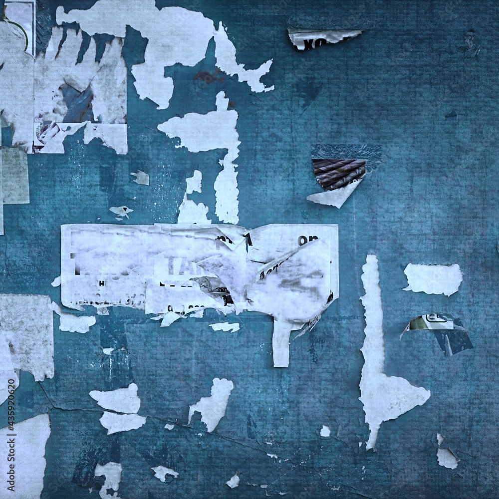 Old Grunge Ripped Torn Vintage Posters and Ads Background Texture ...