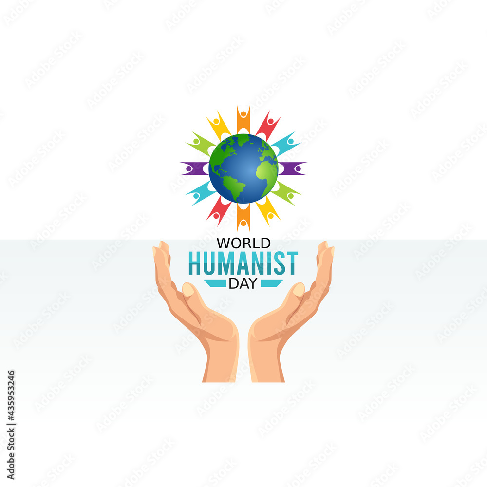 vector graphic of world humanist day good for world humanist day ...