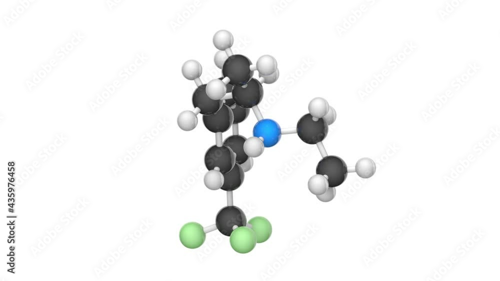 Vidéo Stock Fenfluramine (Fintepla) weight loss drug molecule ...