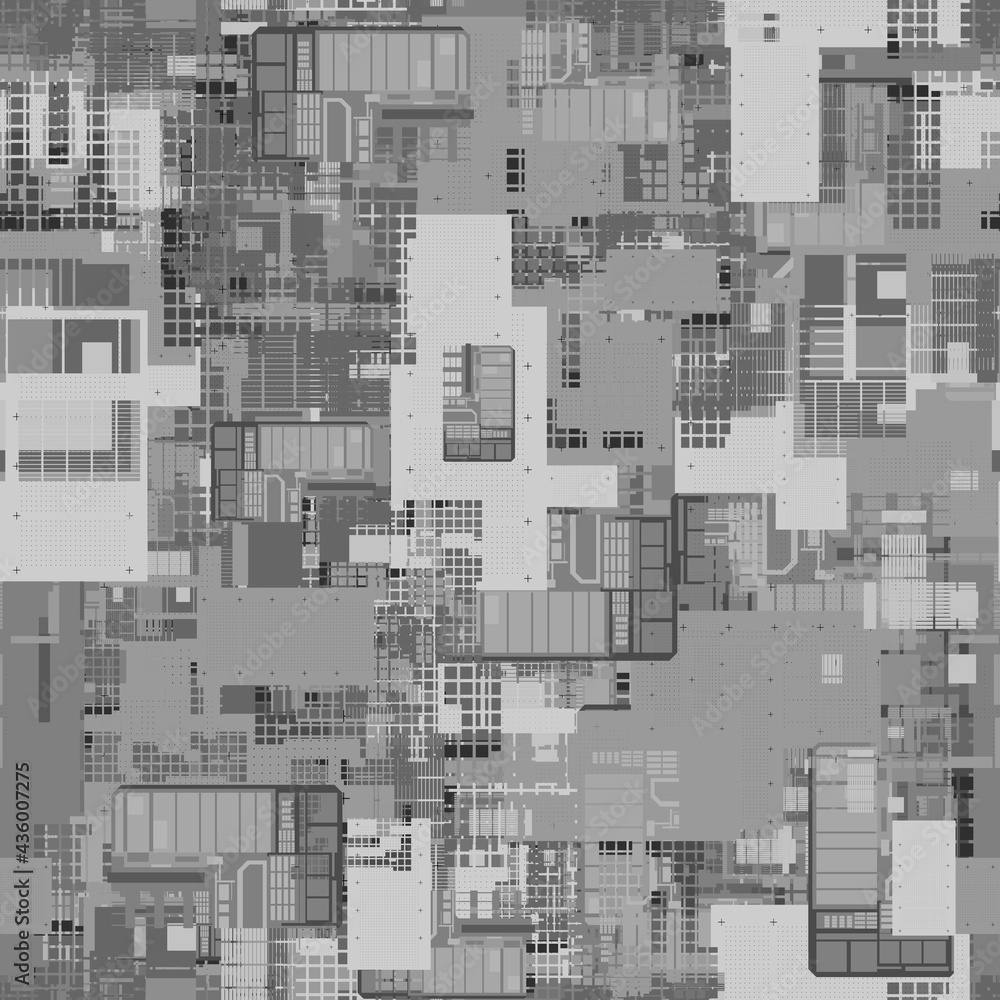 Seamless repeating pattern of height maps. Can be used for futuristic ...