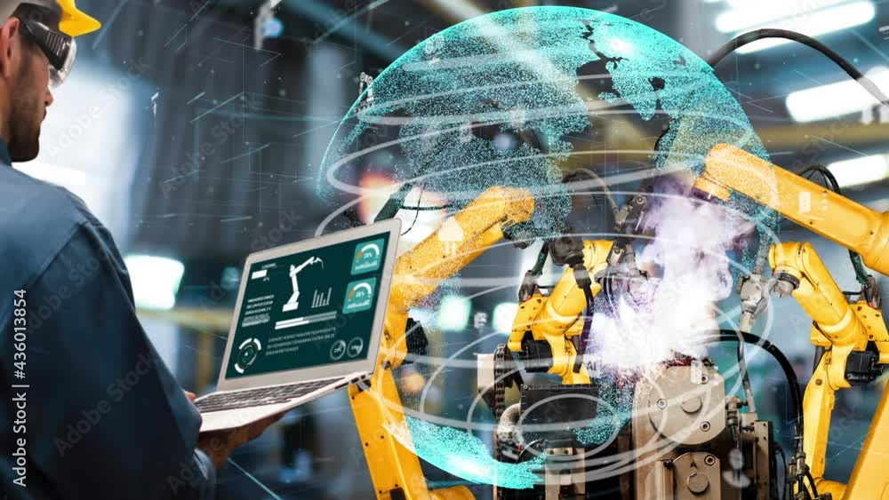 Smart industry robot arms modernization for innovative factory ...