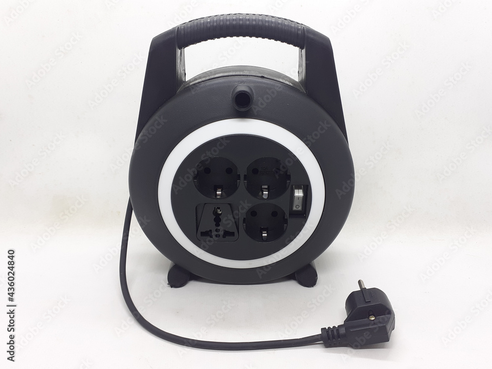 Black Flexible Industrial Cable Roll Extension for Electrical ...