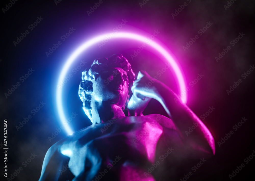 Apollo background concept. Retro wave background. Stock Photo | Adobe Stock