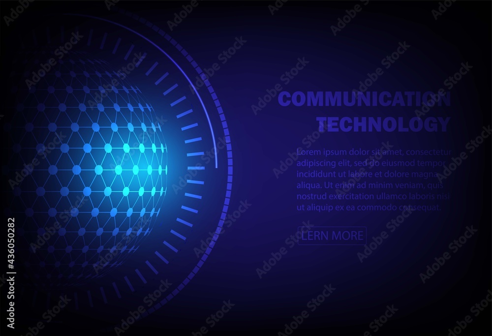 Communication technology for internet business. Global Network And ...