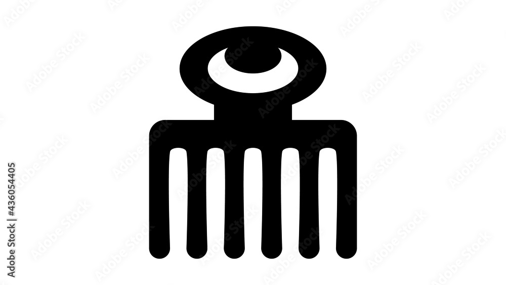 Duafe Adinkra Symbol of Good Feminine Qualities Stock Vector | Adobe Stock
