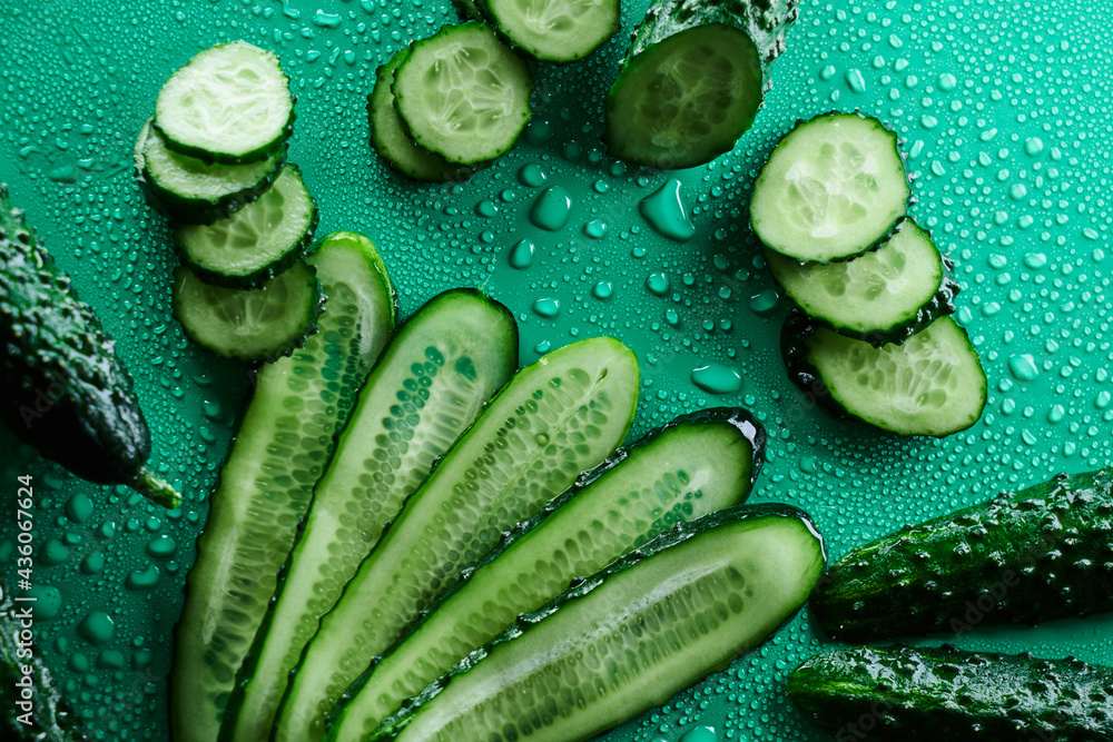 Sliced Cucumbers Wallpaper