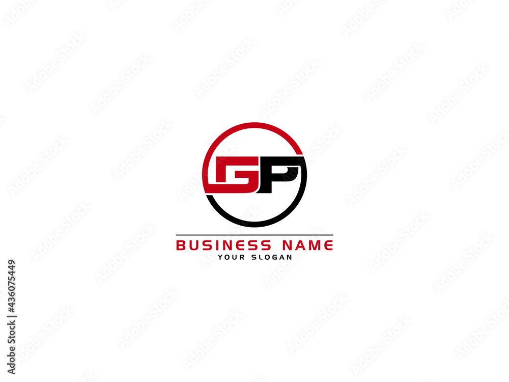 Letter GP Logo, circle gp logo icon vector for business Stock Vector ...