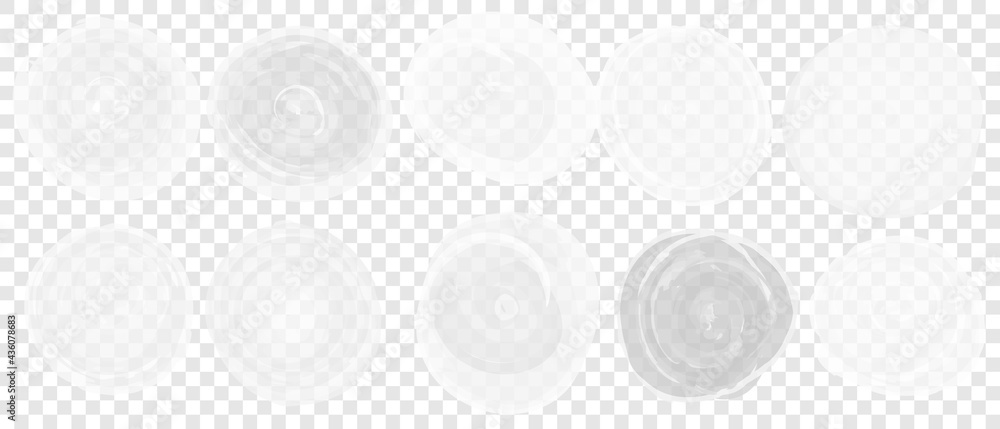 Gray background in the form of a circle on a transparent background, a ...