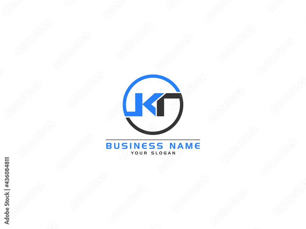 Letter KT Logo, circle kt logo icon vector for business Stock Vector ...