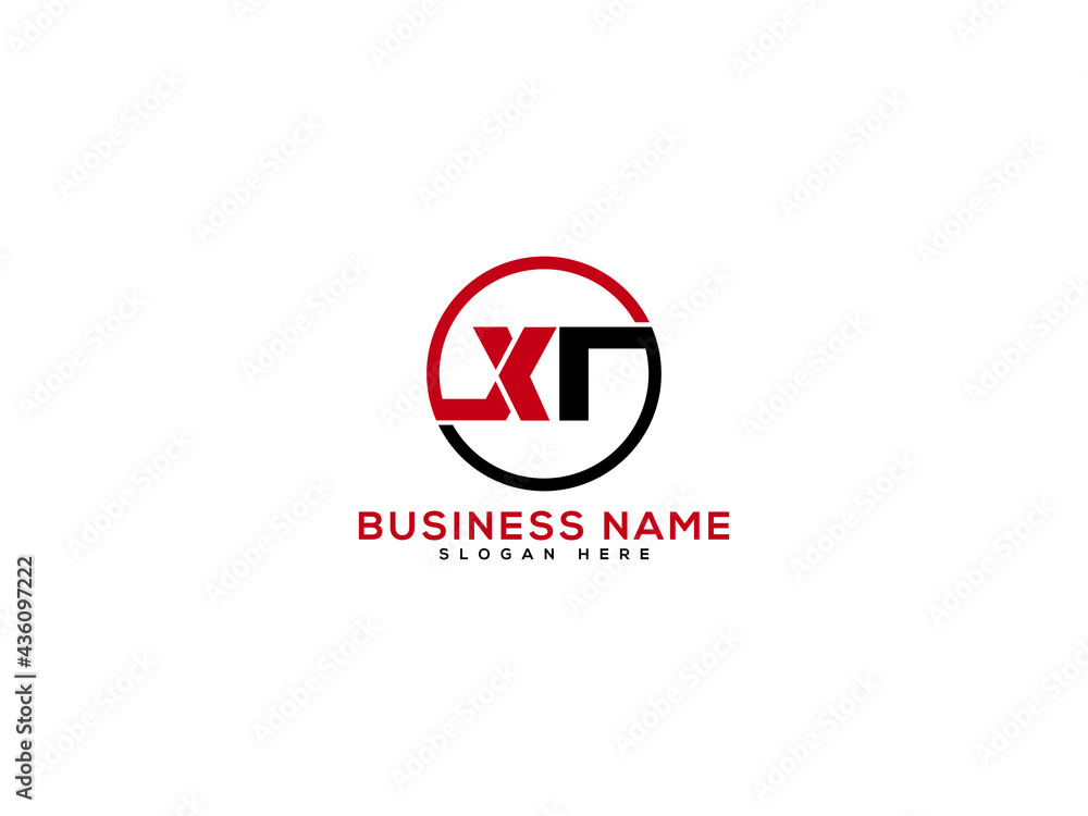 Letter XT Logo, circle xt logo icon vector for business Stock Vector ...