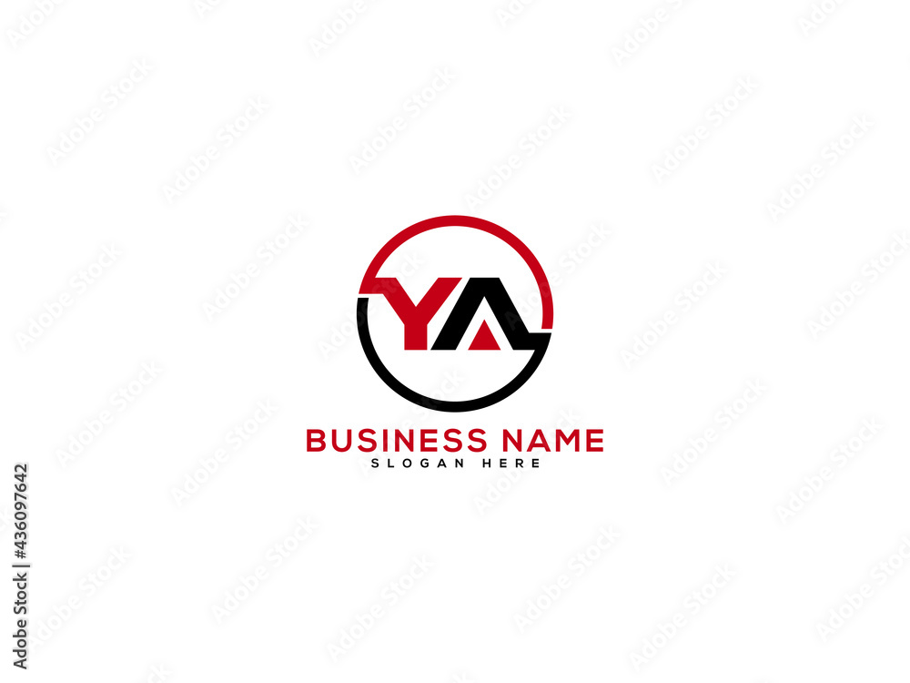 Letter YA Logo, circle ya logo icon vector for business Stock Vector ...